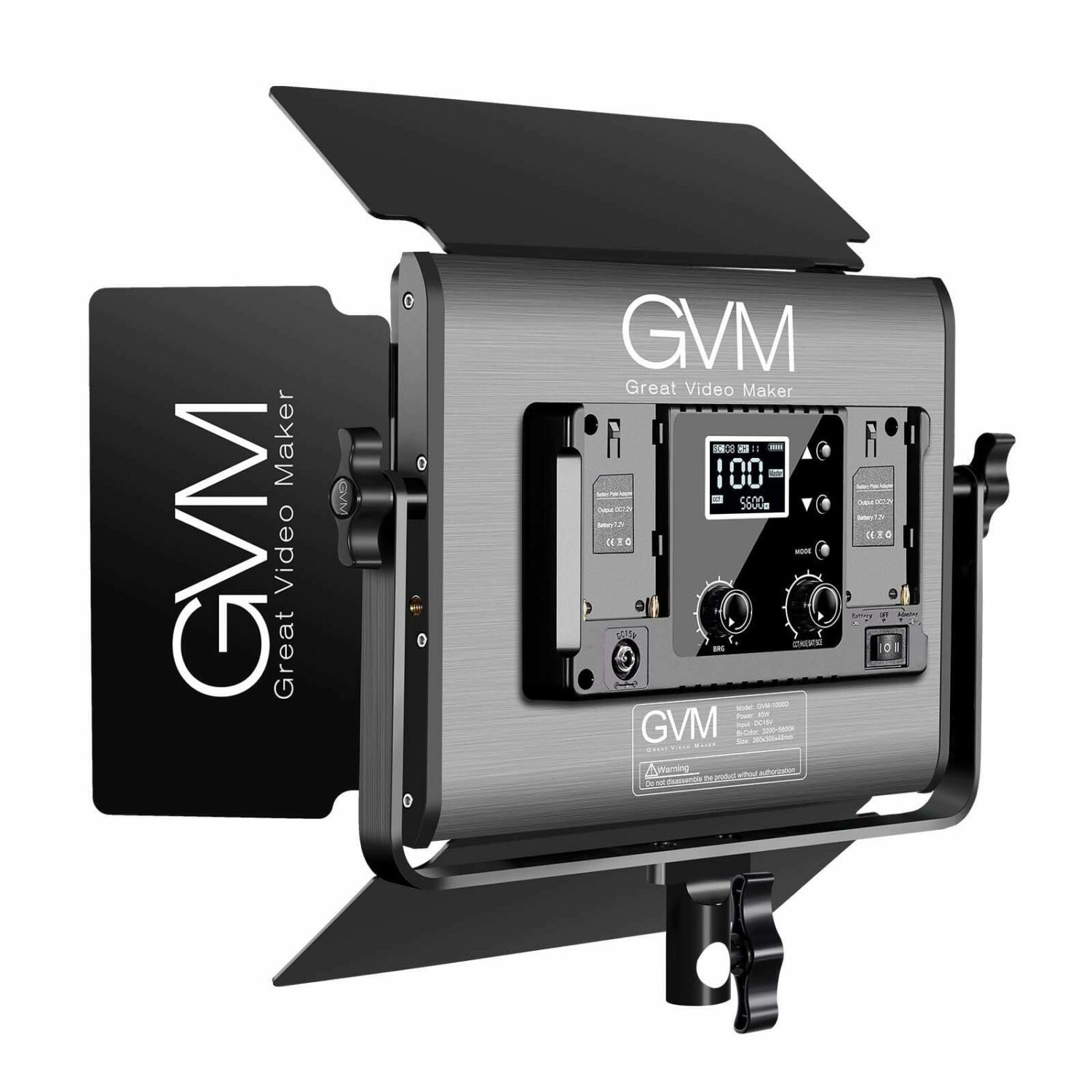 GVM-1200D 50W Bi-Color+50W RGB Video Light(3-Light kit with softbox ...