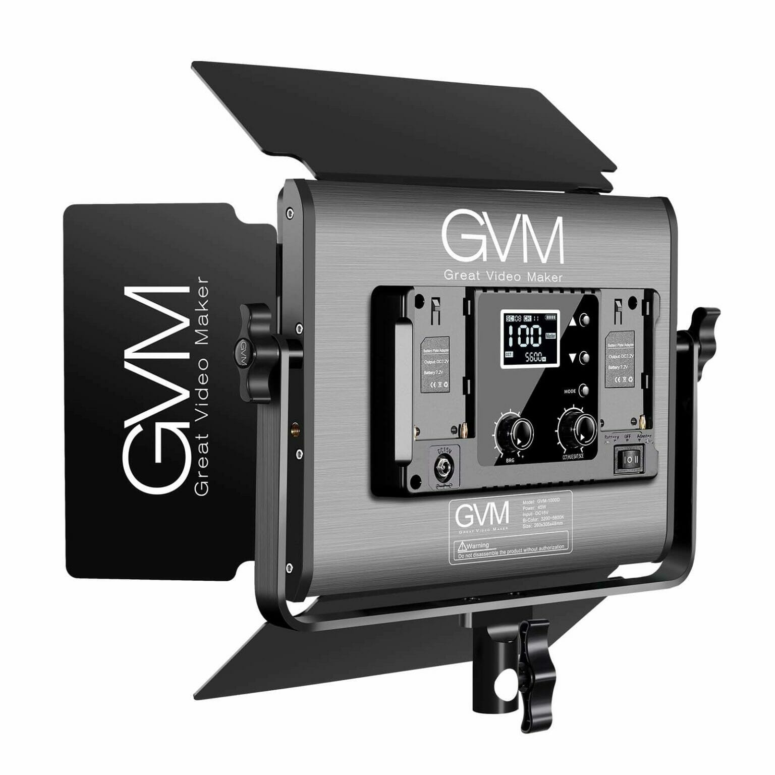 GVM-1200D 50W Bi-Color+50W RGB Video Light(3-Light kit with softbox ...