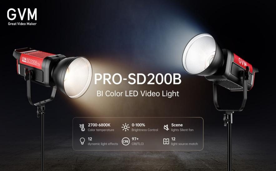 Create excellent light and shadow art - GVM-PRO series spotlights are ...