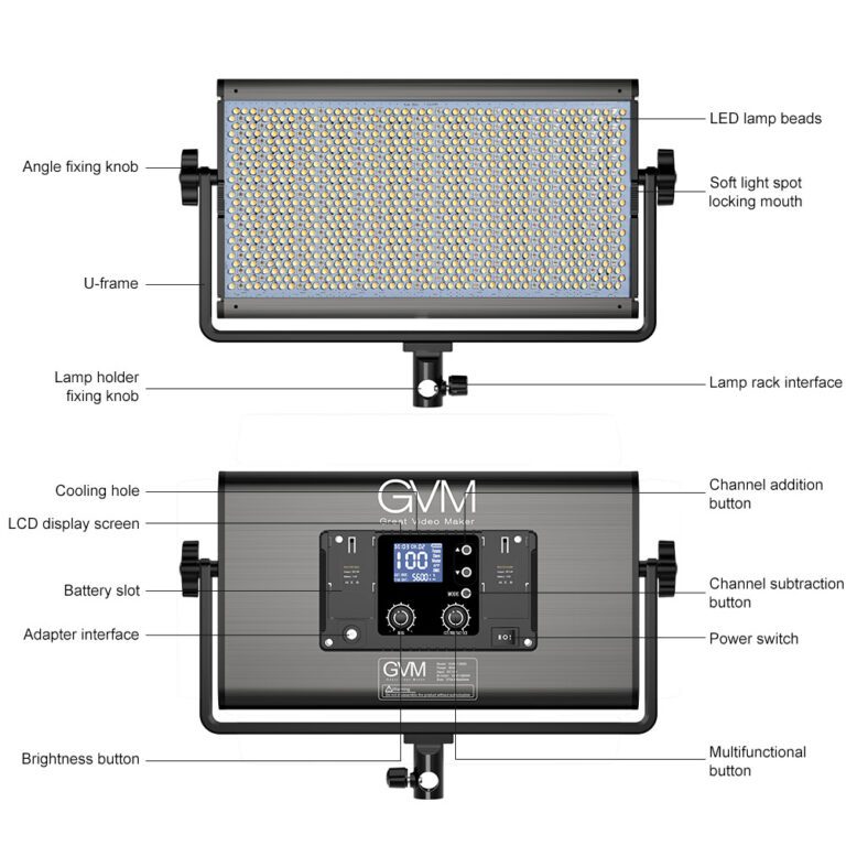 GVM-1500D Rgb video light panel - GVM Official Site
