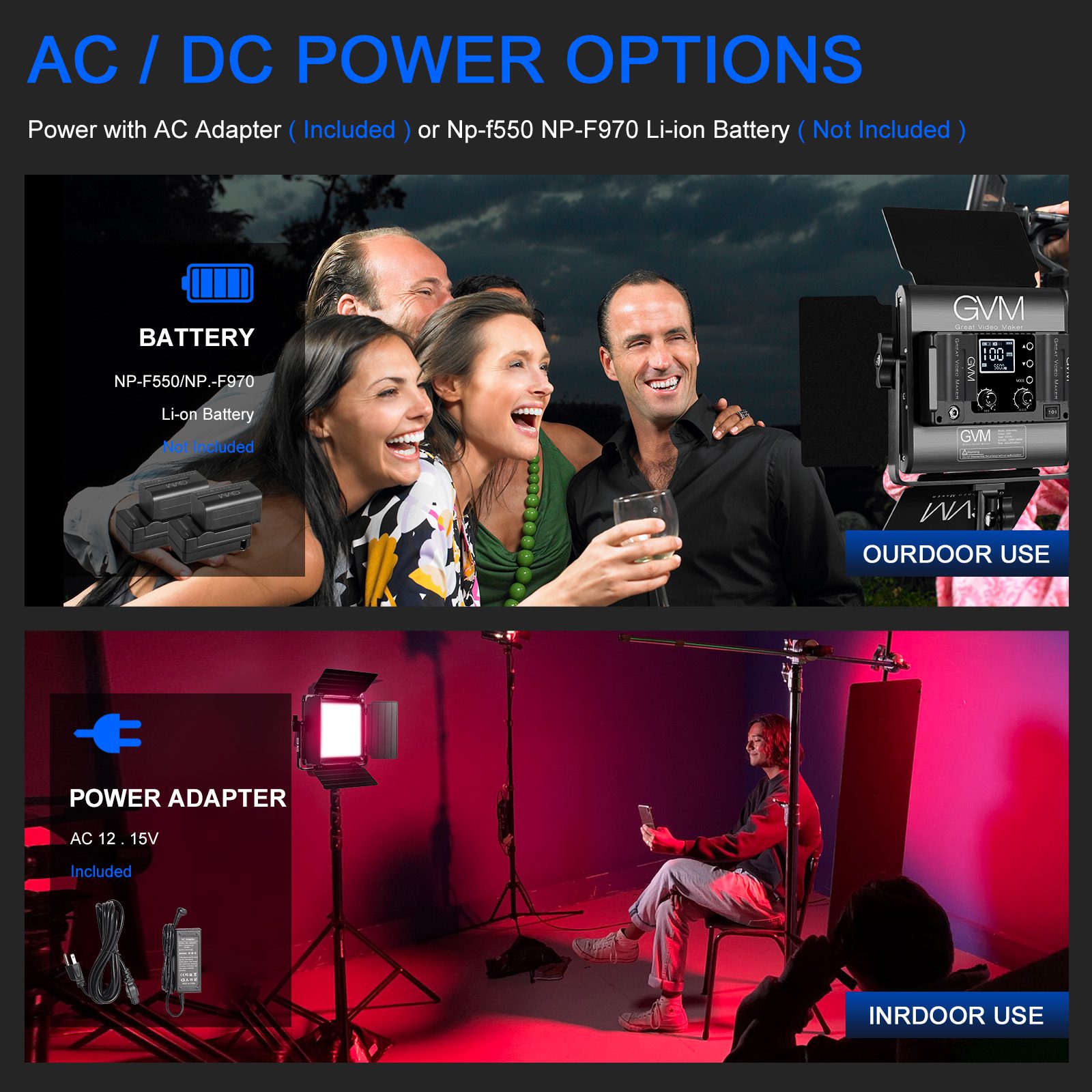 GVM Lights Official Store - Great Video Maker - LED Video Lights