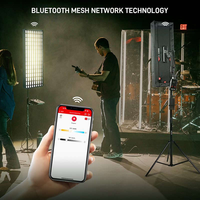 ZipTile Z200B 200W Bicolor can be spliced, portable, support USB-C ...