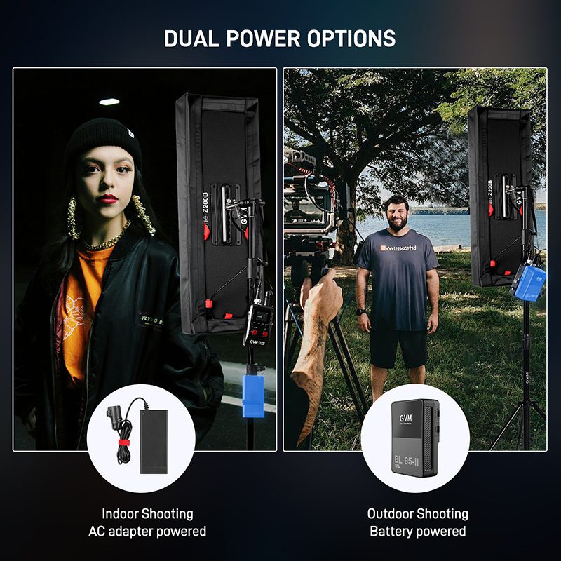 ZipTile Z200B 200W Bicolor can be spliced, portable, support USB-C ...