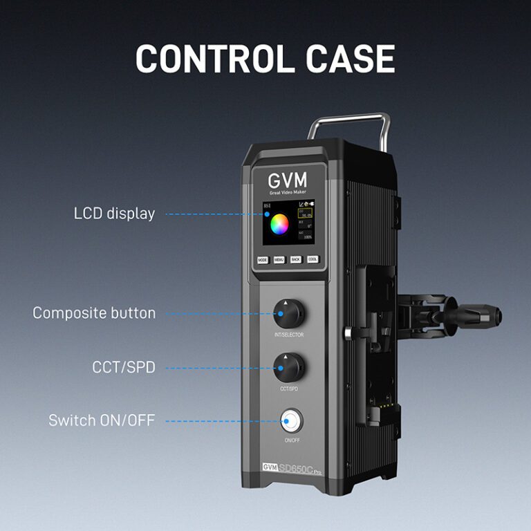 GVM PRO SD650C 650W High Power RGB&Bi-Color Monolight - GVM Official Site