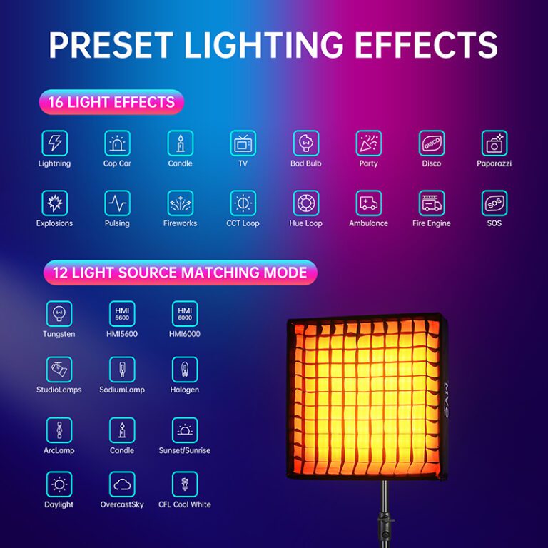 GVM B100C 100W RGB&Bi-Color Flexible LED Light - GVM Official Site