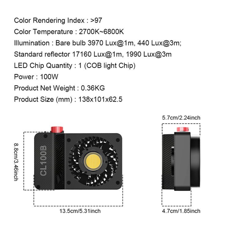 GVM 100W LED Photography Light, Professional Photography Lighting ...