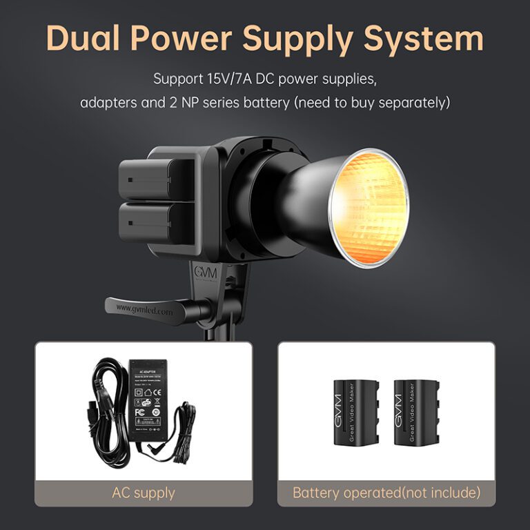 GVM SD80D 80w Bi-Color Spotlight Daylight - GVM Official Site