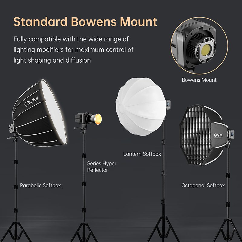 GVM SD80D 80w Bi-Color Spotlight Daylight - GVM Official Site