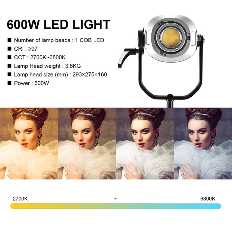GVM SD600D-II 600W Upgraded Bi-Color LED Video Light - GVM Official Site