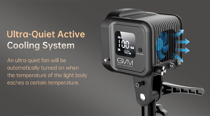 GVM SD80D 80w Bi-Color Spotlight Daylight - GVM Official Site